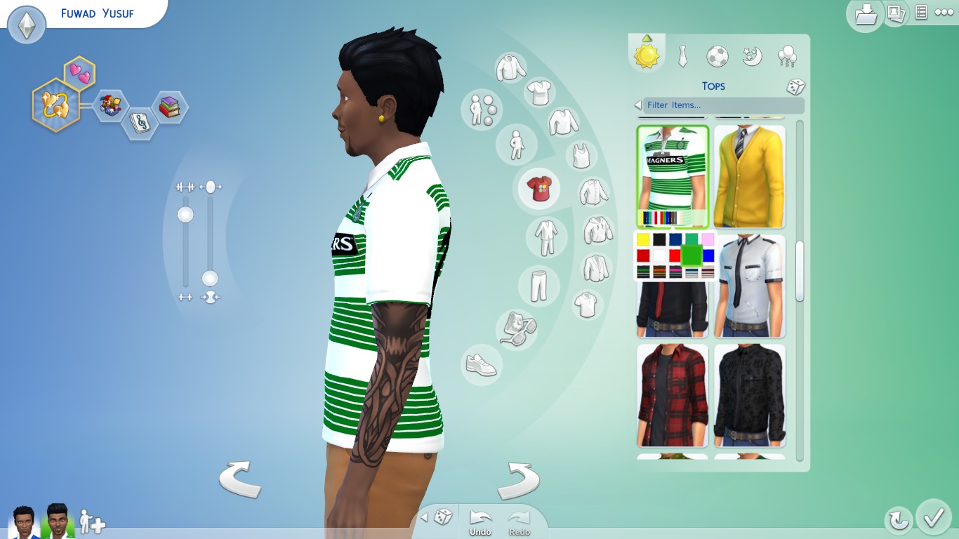 Clothing - Non-Default Celtic FC Jersey (MALE) | The Sims 4 Forum ...