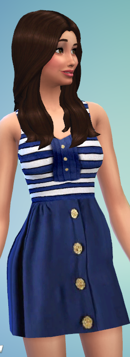 Clothing - Non Default Nautical Inspired Sundress | The Sims 4 Forum ...
