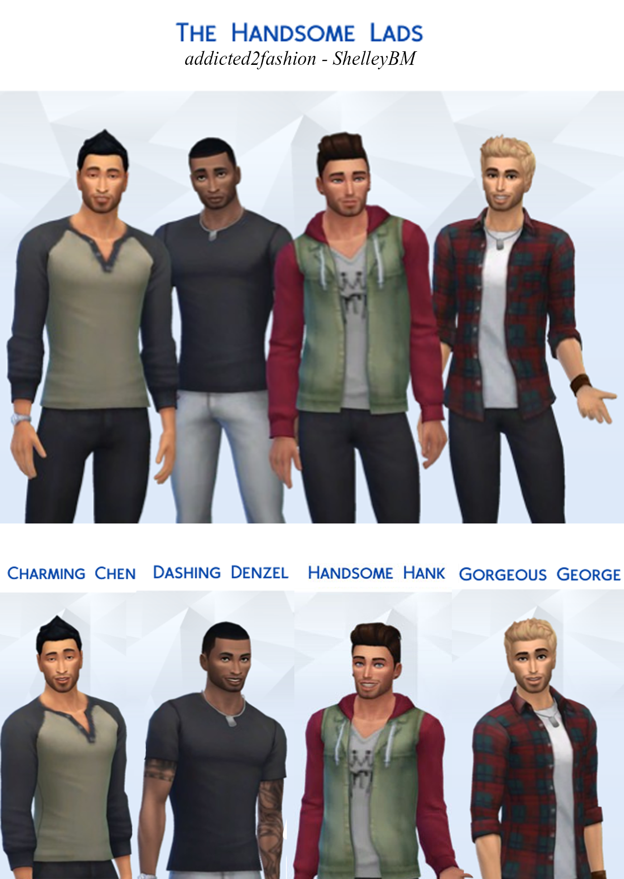 The Handsome Lads | The Sims 4 Forum | Mods | Sims Community